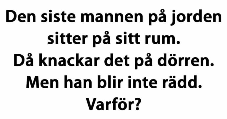 Lurig gåta: Kan du lista ut rätt svar utan att ta hjälp?